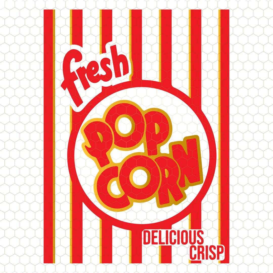 Popcorn Svg, Popcorn Design, Popcorn Carton Svg, Cup Svg, Movie Theater ...