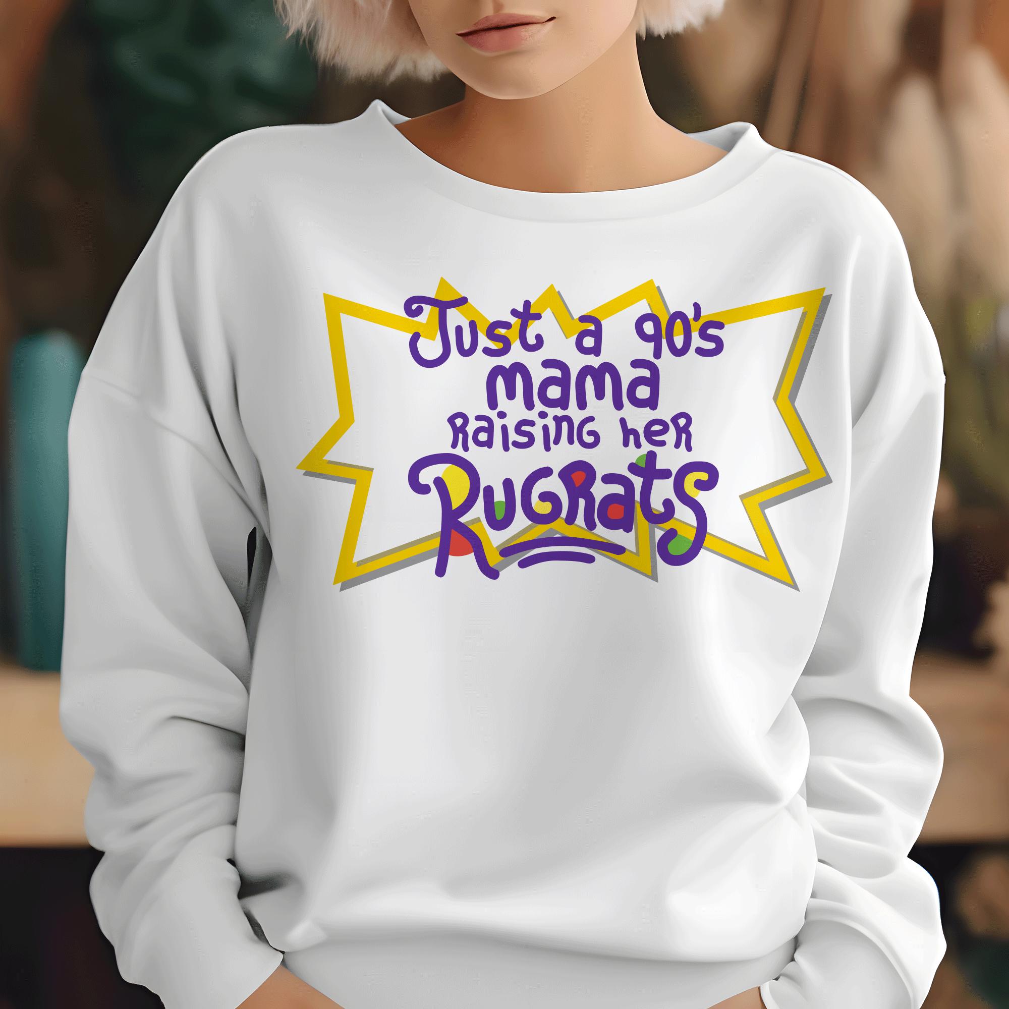 Just a 90’s Mama Raising Her Rugrats Svg Png, Rugrats Font Svg, Rugrats ...