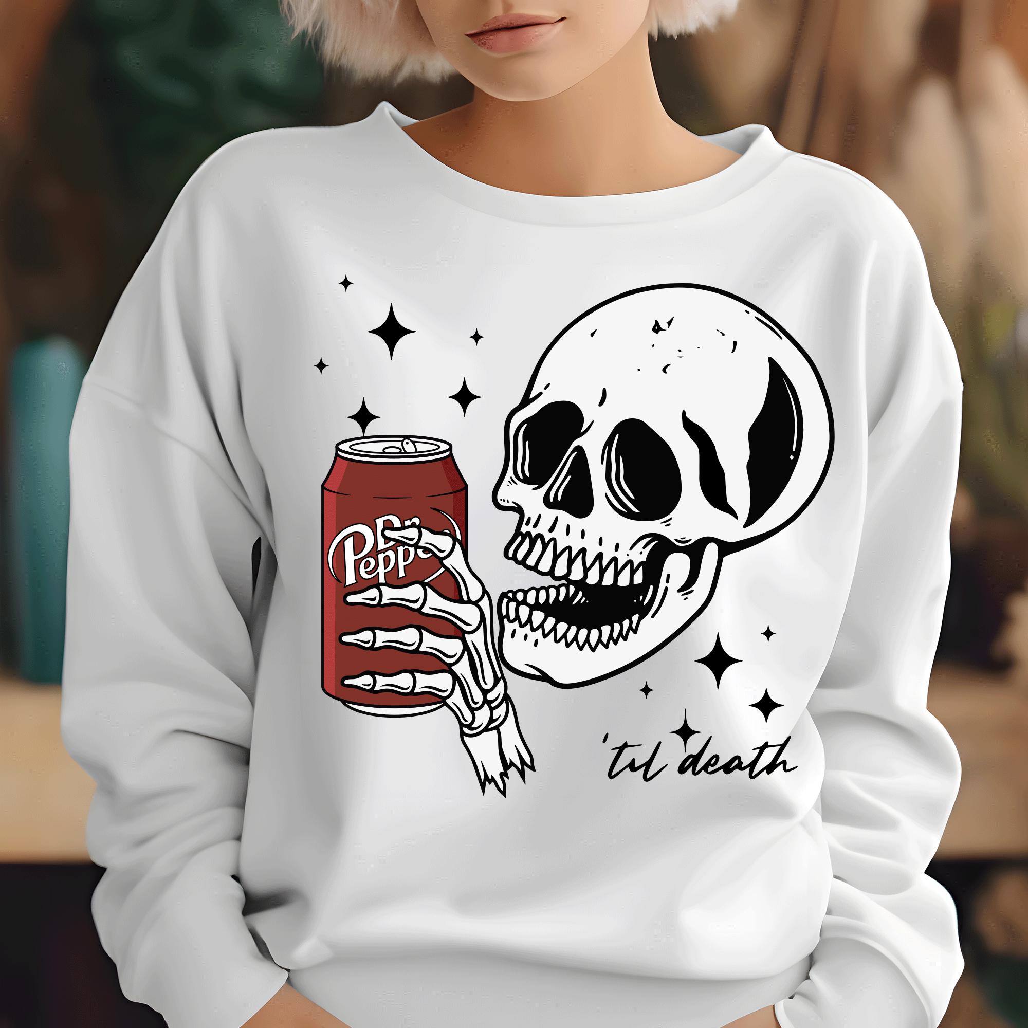 Till Death Dr. Pepper Svg, Skeleton Svg, Cute Dr Pepper Svg , Skeleton ...