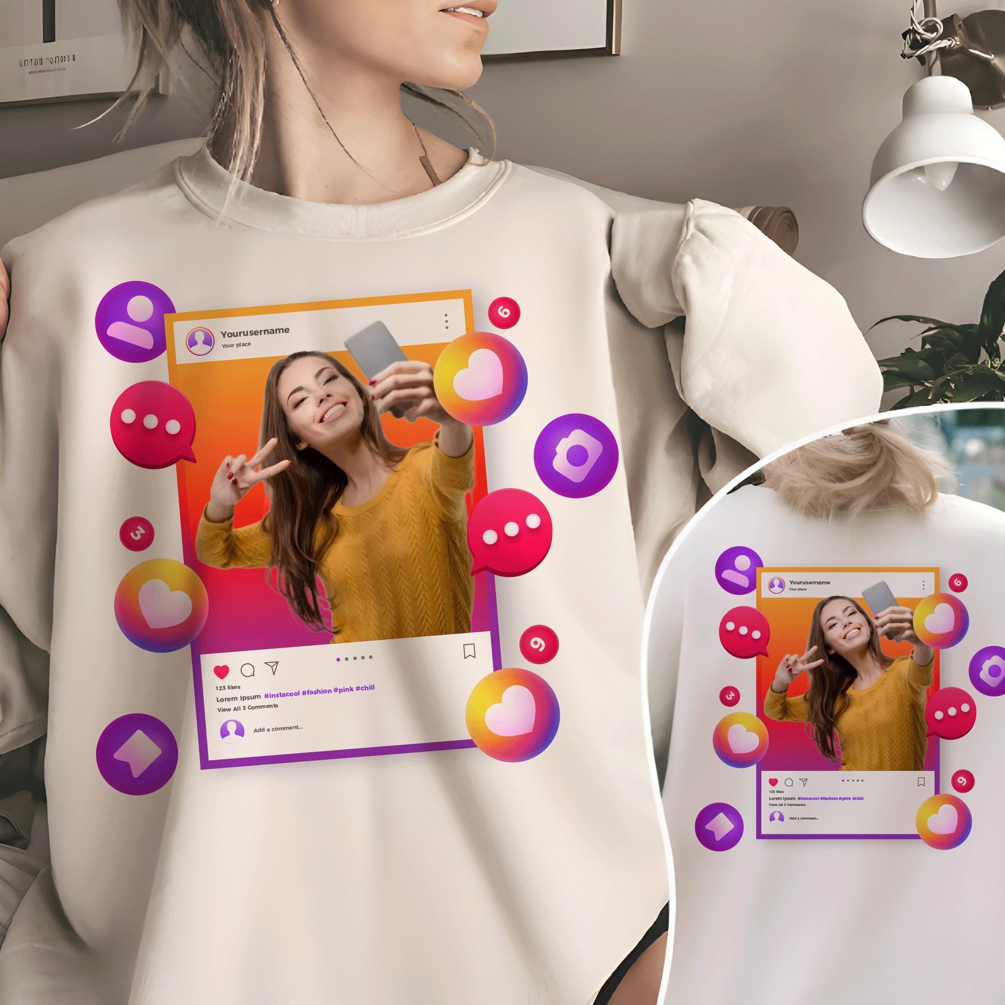 Instagram Template Selfie Frame Svg, Youtuber Svg, Influencer Svg Png ...