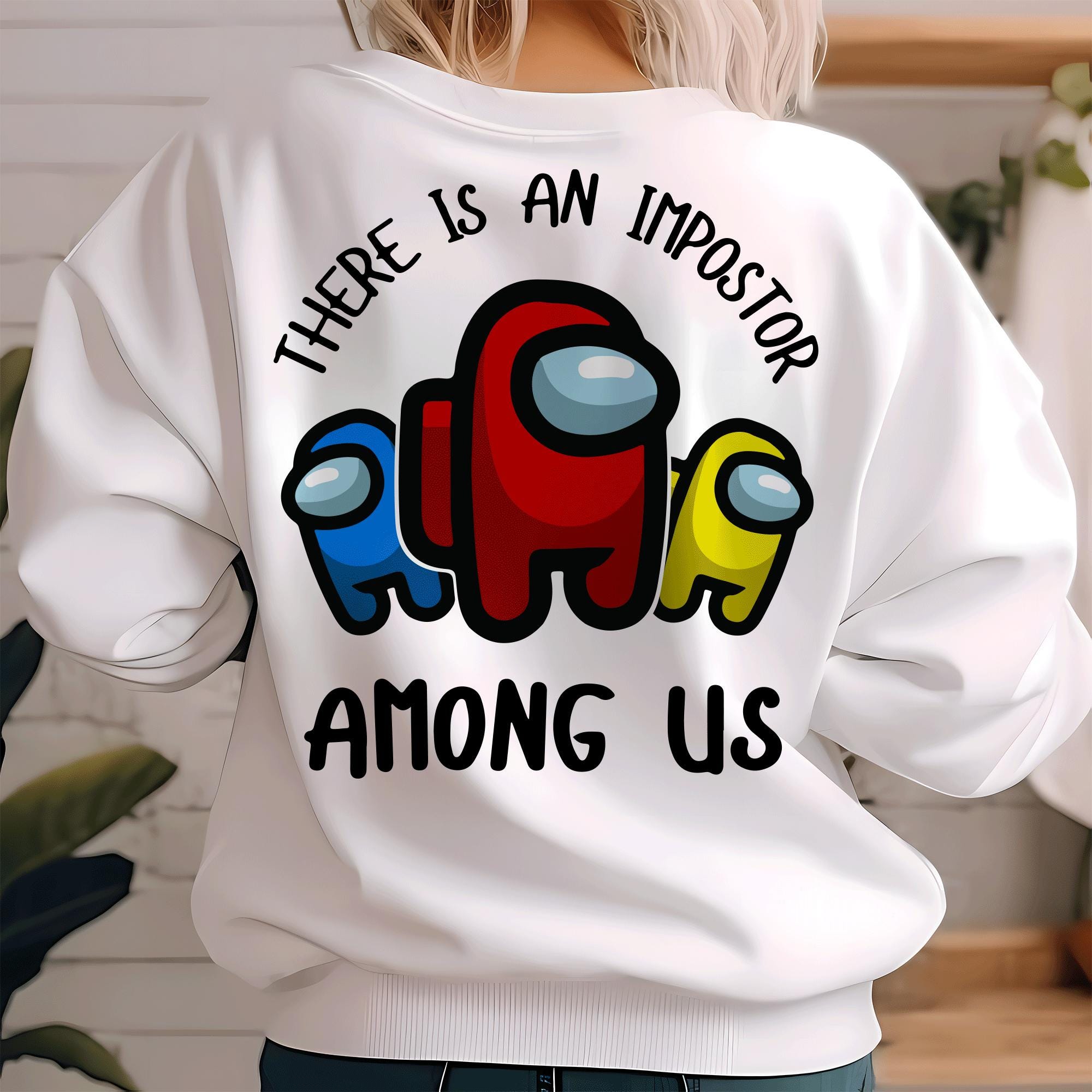 Among Us There is an Impostor Svg, Among Us Silhouette Cut Files, Among ...