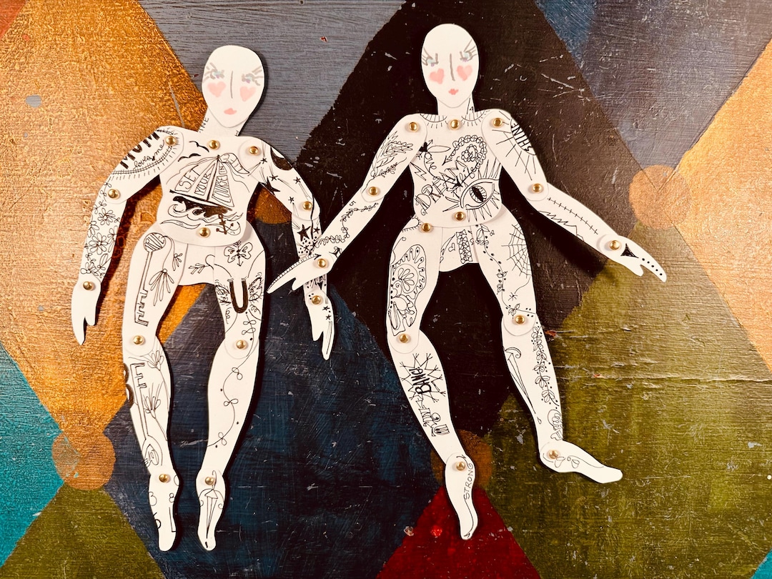 Articulated Paper Doll - Etsy