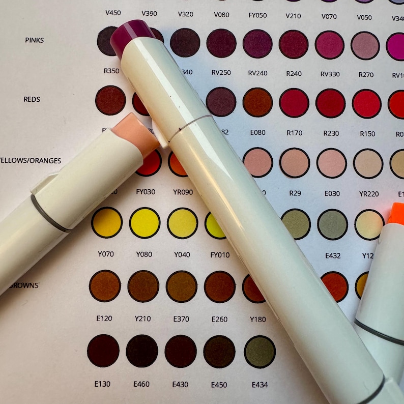 Ohuhu Honolulu Color Swatch Chart 104 Colors - Etsy