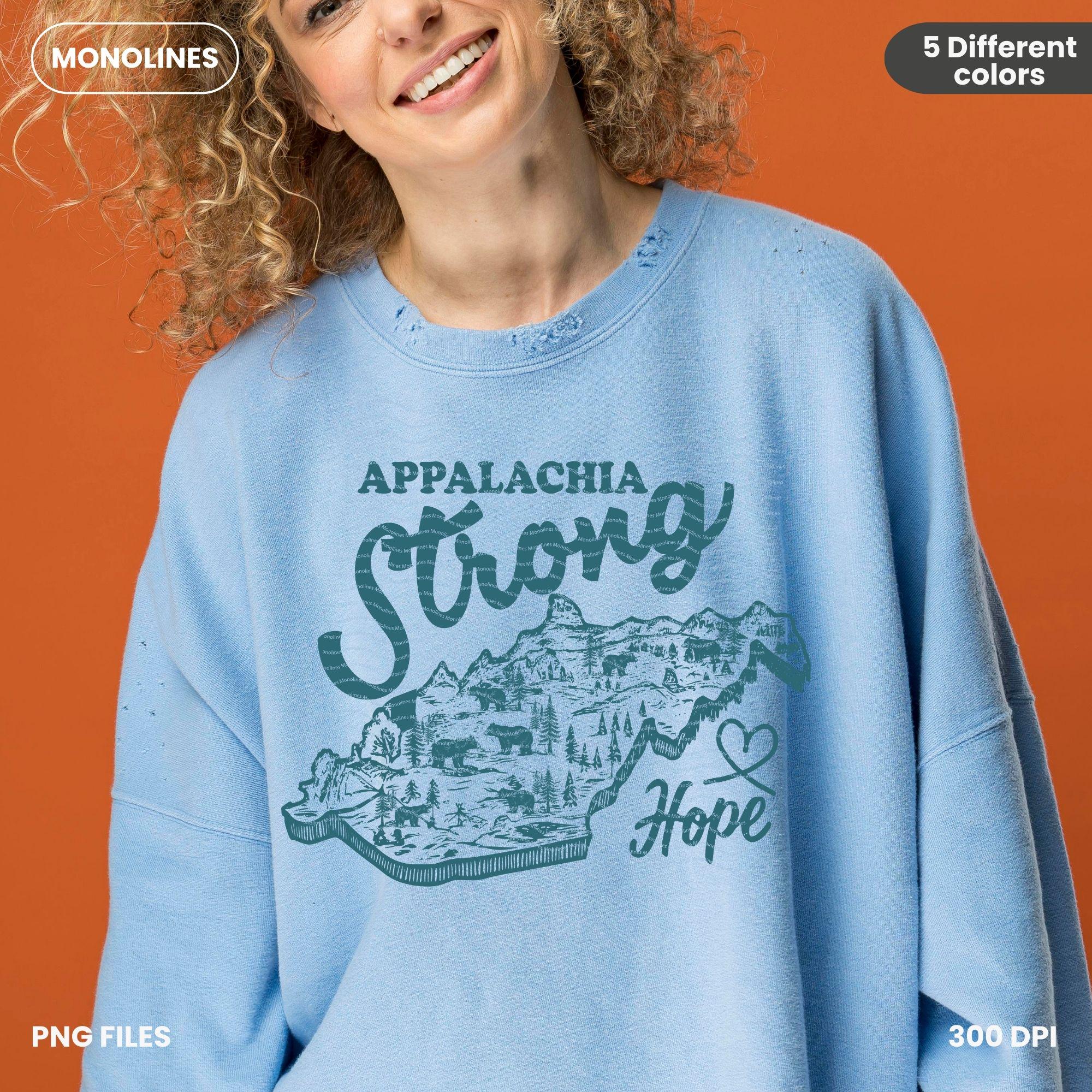 Appalachian Strong Hope PNG, Relief Map, Virginia Tennessee North ...