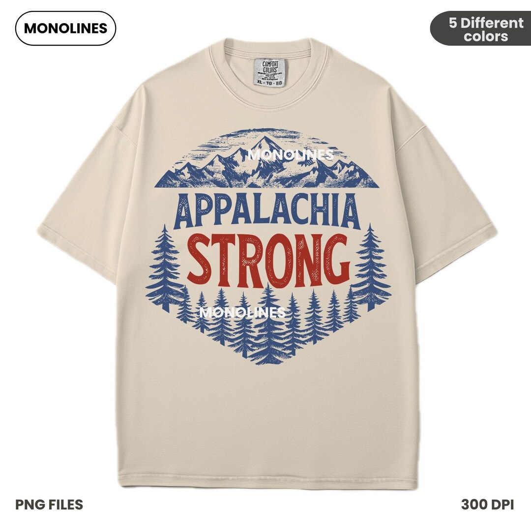 Appalachia Strong PNG, West Virginia Strong, Kentucky Strong, Mountain ...
