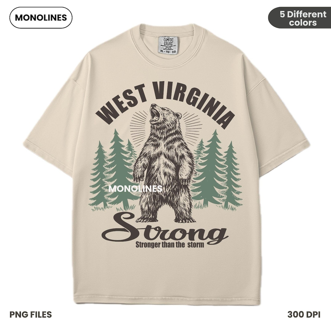 West Virginia Strong PNG, Digital Download of West Virginia Shirt ...