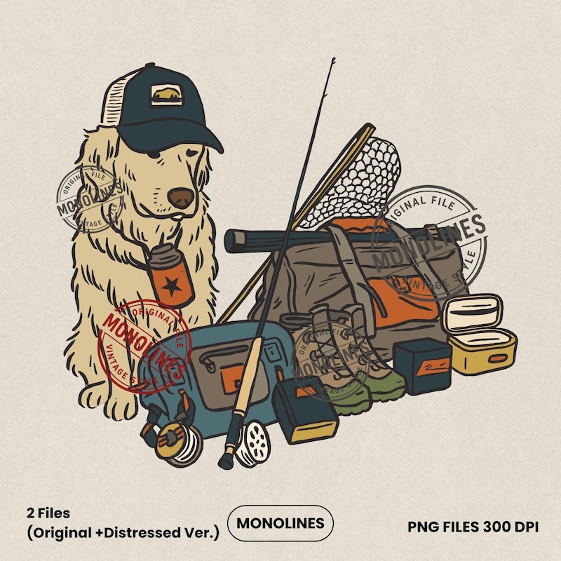 Retro Fishing Gear Prints - Etsy