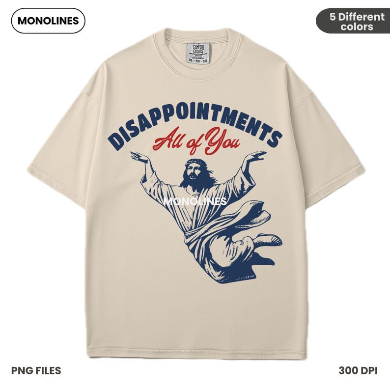 Disappointments All of You Png, Funny Jesus PNG, Christian Meme Design ...
