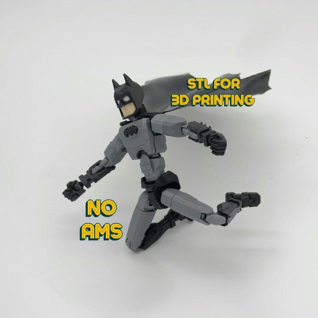 Batman Action Figure With Batwing 3D Print File, Dummy 13, T13 - Etsy