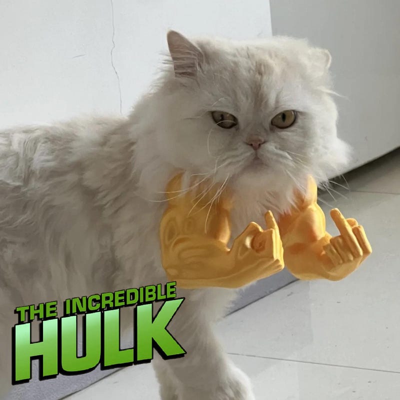 3d Print Muscle Arms for Cat - Etsy