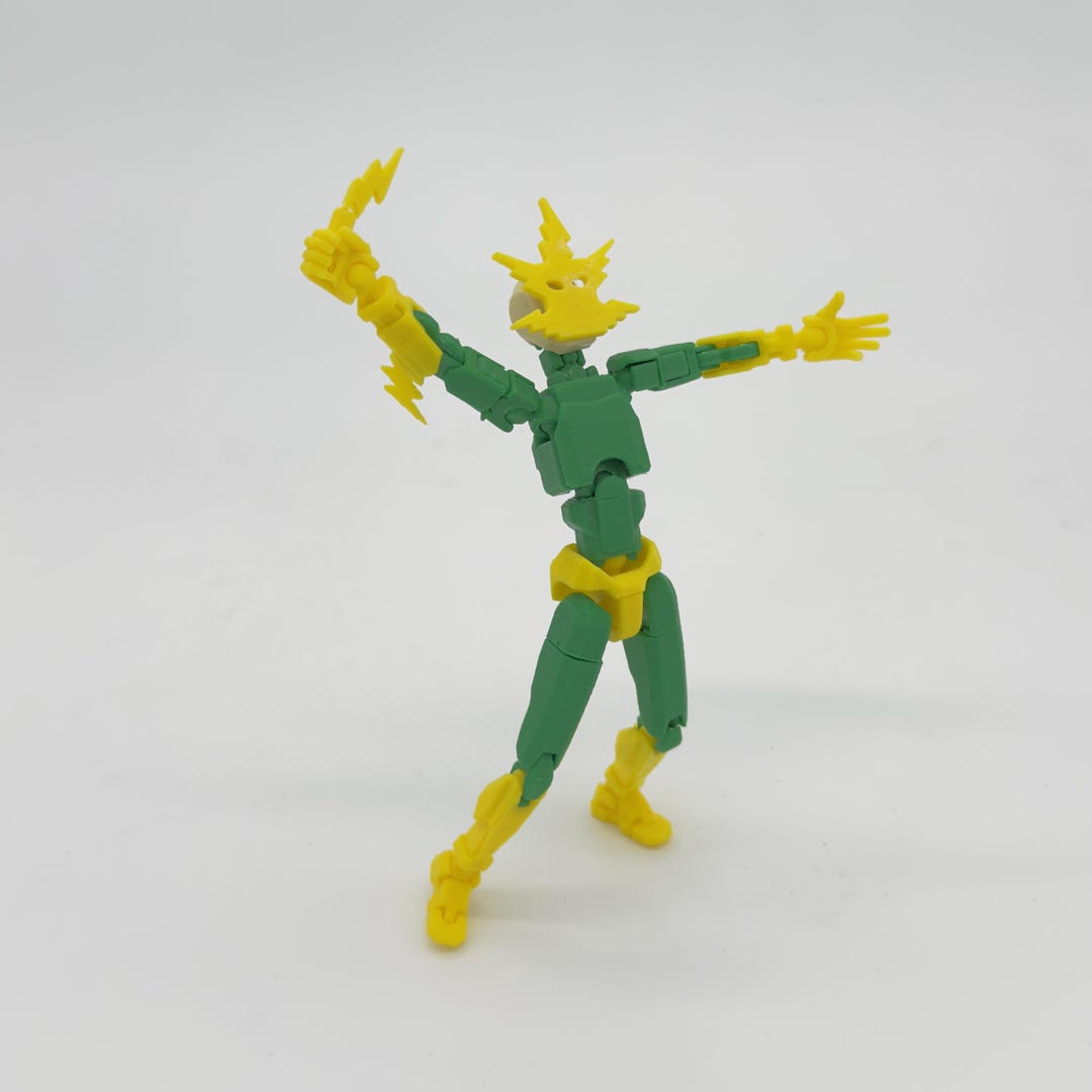 Dummy 13 3D Printed Action Figure Electro Version Fully Customizable ...