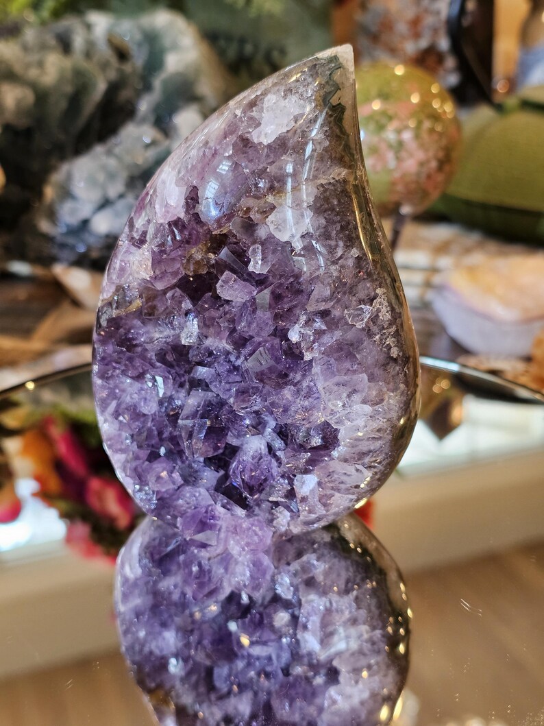 Very High Quality Dream Chevron Amethyst Flame With Golden Healer ...