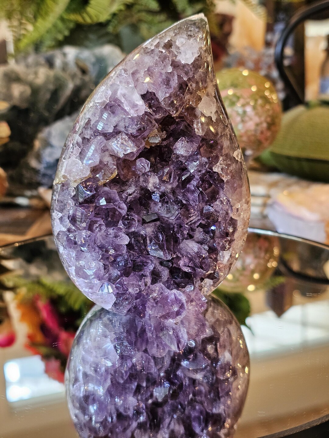 Very High Quality Dream Chevron Amethyst Flame With Golden Healer ...