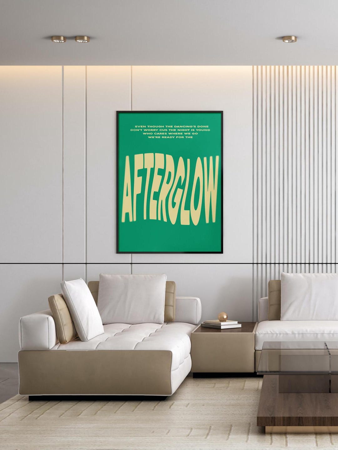 Afterglow Print Becky Hill House Pop Music Original Song Poster Gallery Wall Colourful Decor ...