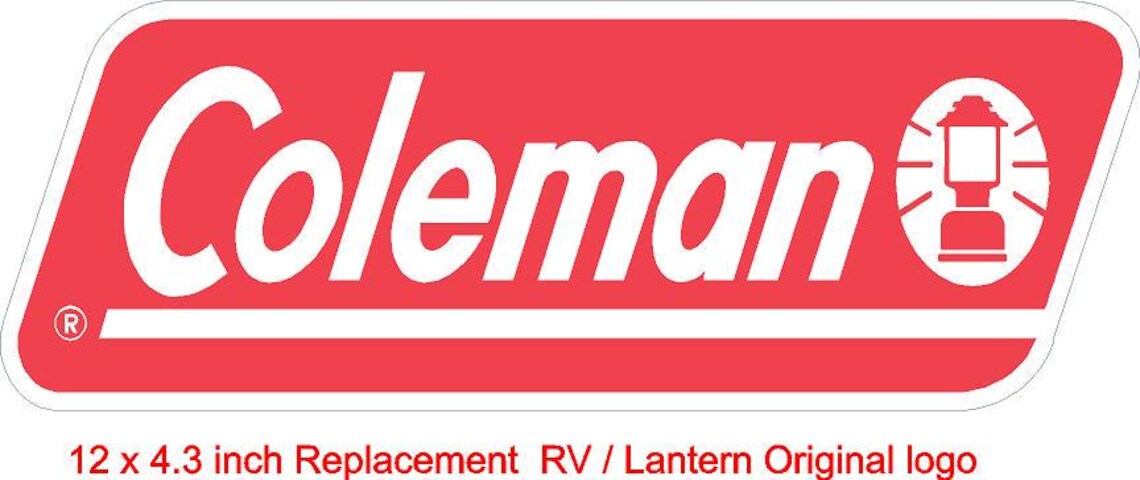 Coleman by Fleetwood Sticker Label for RV Trailer Lantern Stove Lamp ...