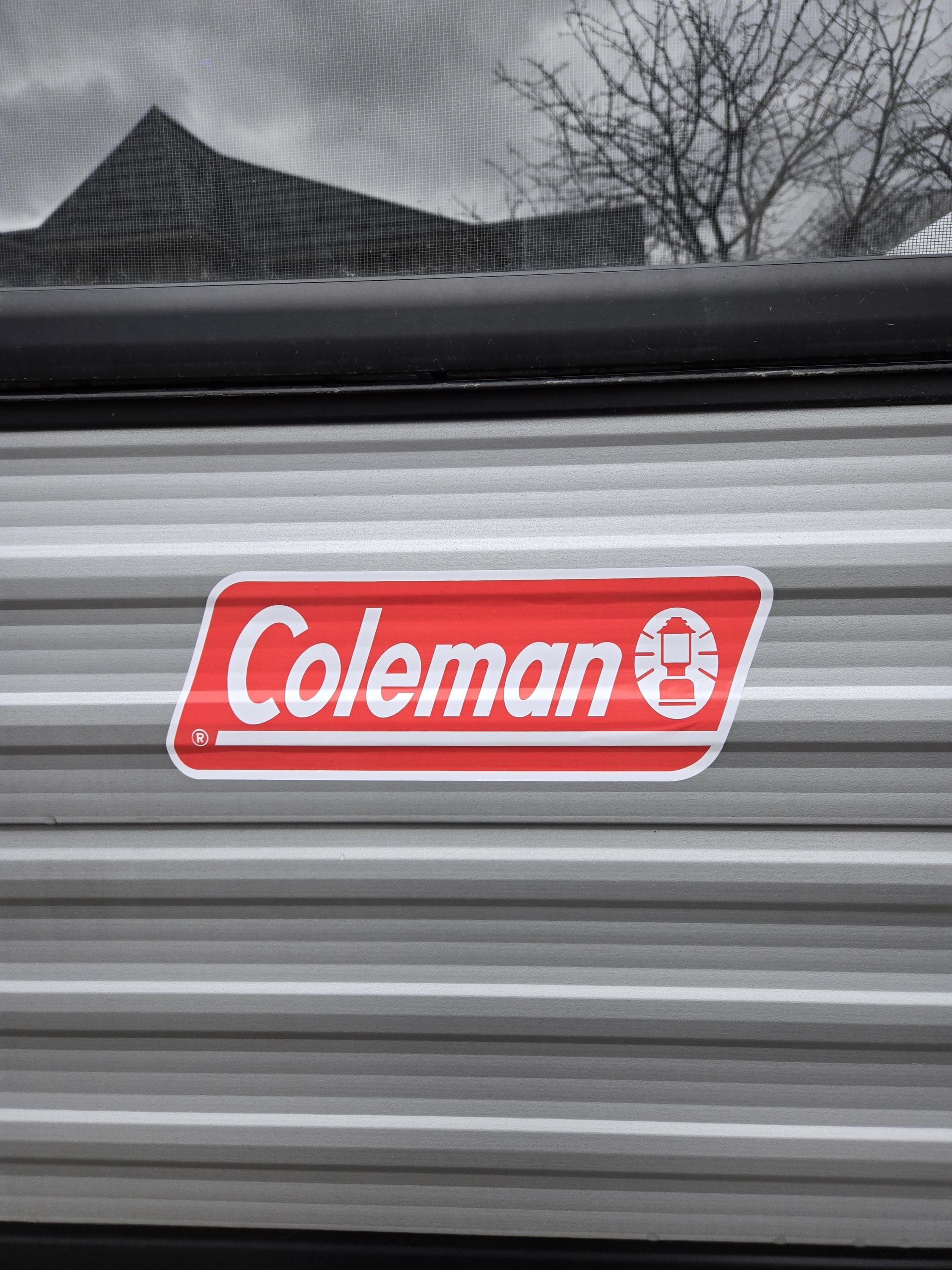 Coleman by Fleetwood Sticker Label for RV Trailer Lantern Stove Lamp ...