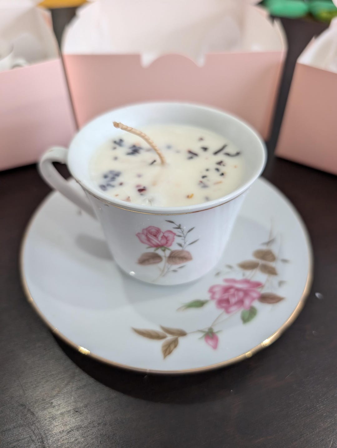 Candle Gift Vintage Tea Cup Candle Housewarming Gift - Etsy