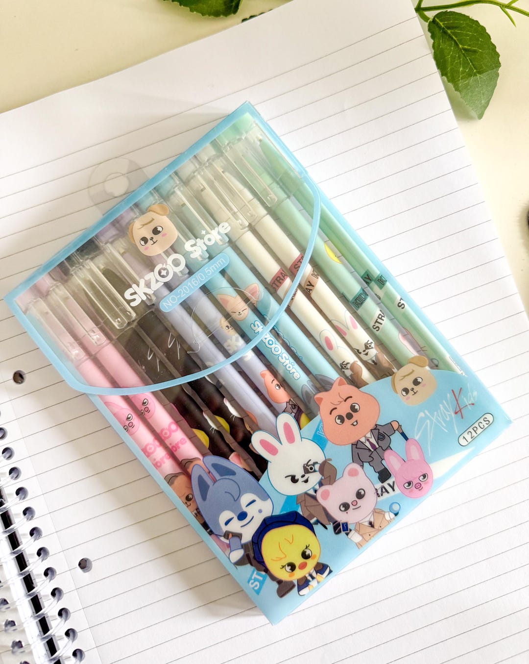 SKZOO Gel Pen Set (12 Pcs), Stationery, Stray Kids, K-pop, Skz - Etsy