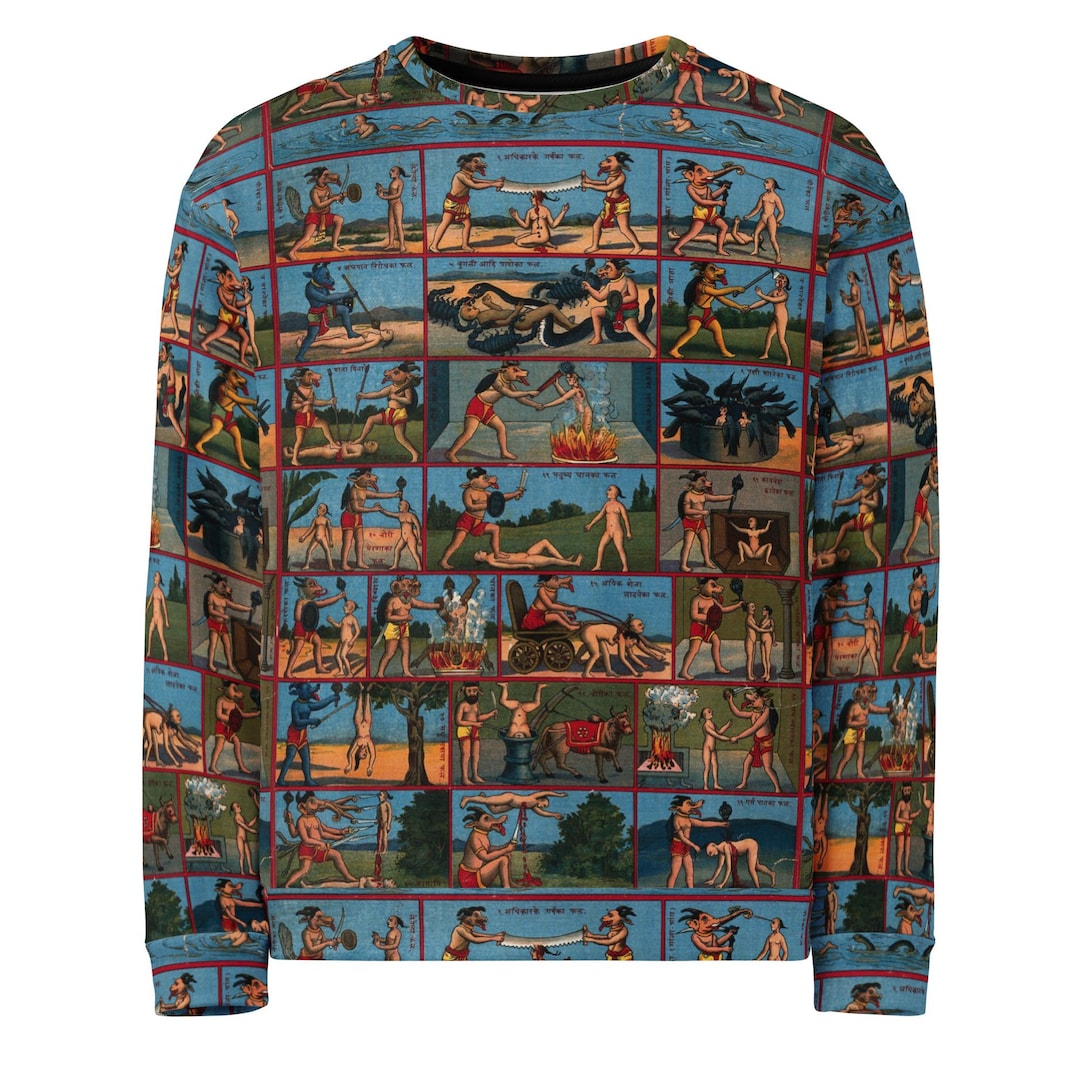 La Même Chose Mythological Chronicles Sweatshirt – Narrative All-over ...