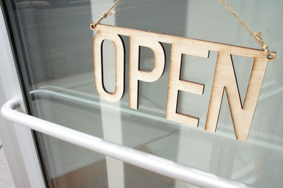 Open Sign Door Sign Name Sign Business Sign Custom Cut | Etsy