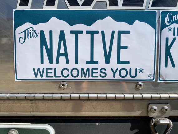 Friendly Colorado Native Bumper Sticker with a caveat | Etsy