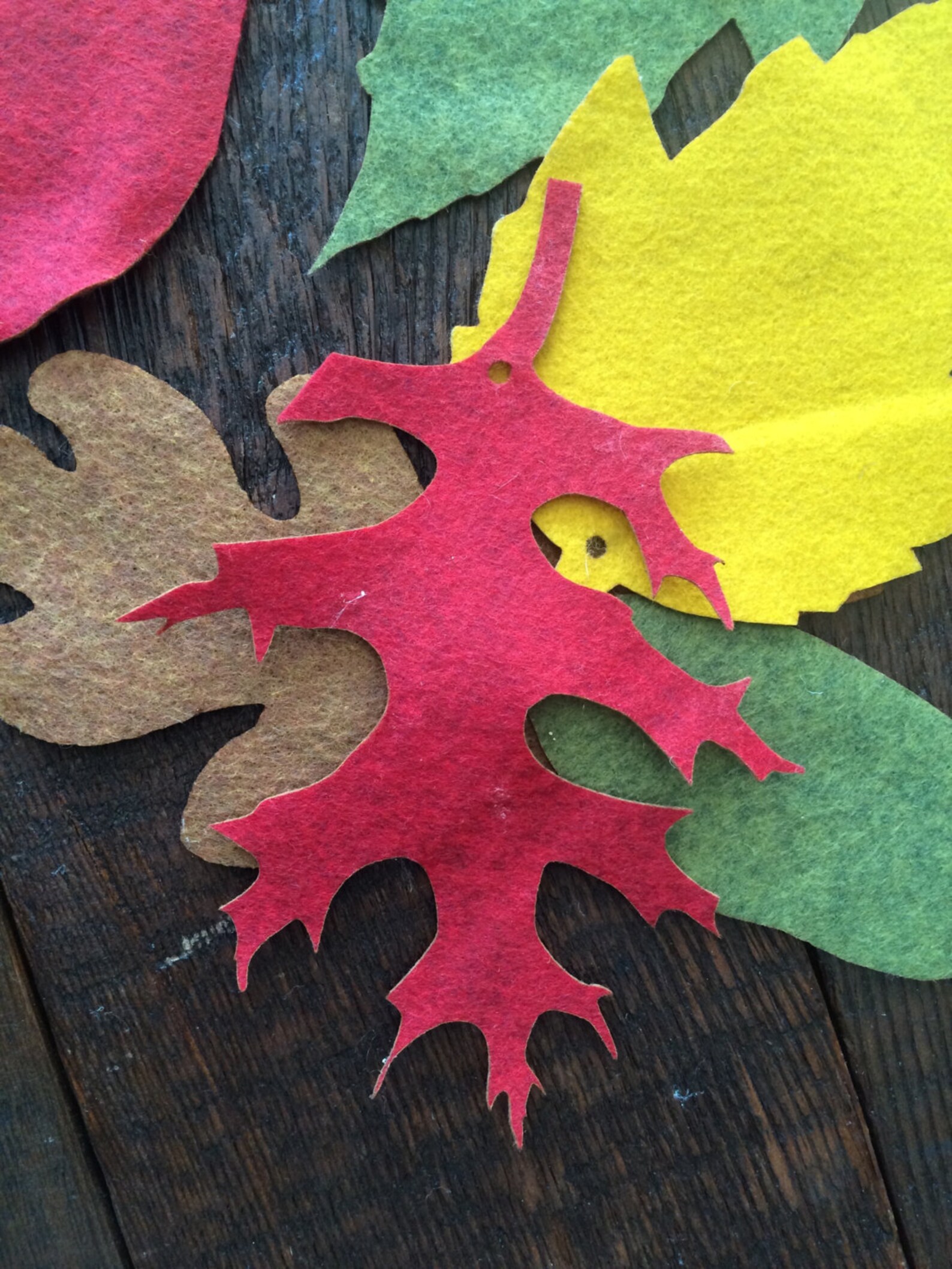 Fall Holiday Felt Colored Leaves: Perfect for Teachers Ask a - Etsy