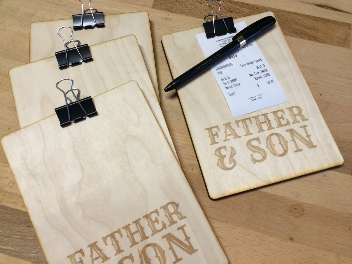 Restaurant Check Presenter Quality Wood Bill Folder Custom - Etsy Israel