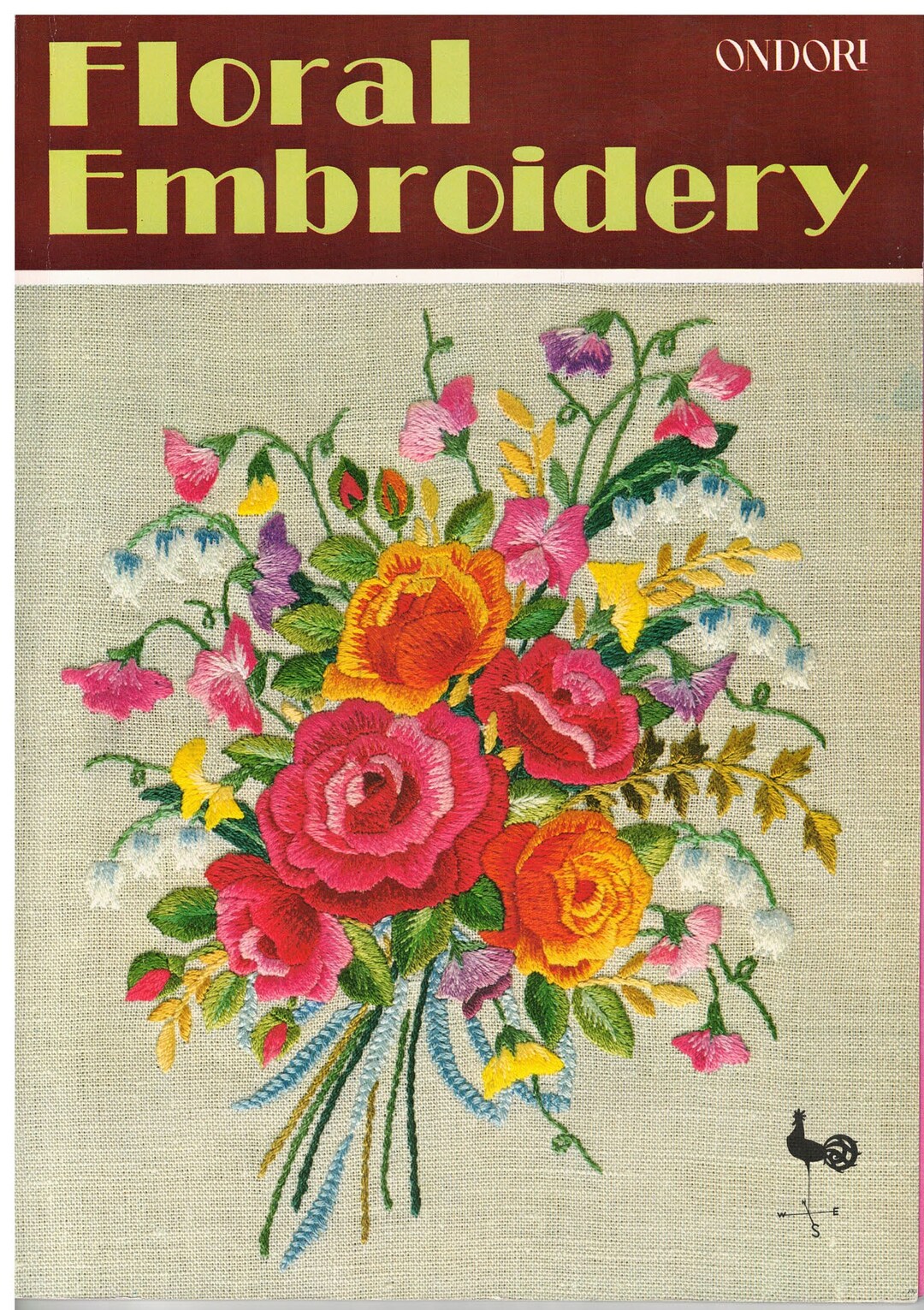 DIGITAL COPY Embroidery Book Vintage 70s Floral Embroidering How To - Etsy