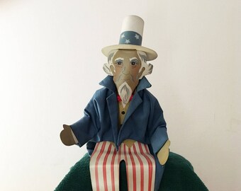 Uncle sam figurine | Etsy
