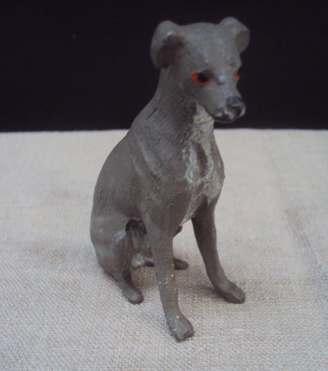 Antique Cold Painted Metal Greyhound Dog Figurine Sculpture 3 Tall ...