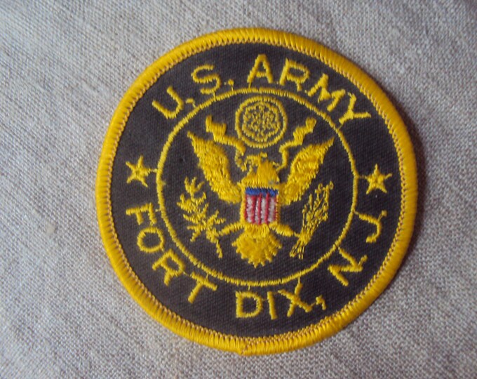 Vintage 1970s US Army Fort Dix NJ Iron on Sew on Patch - Etsy