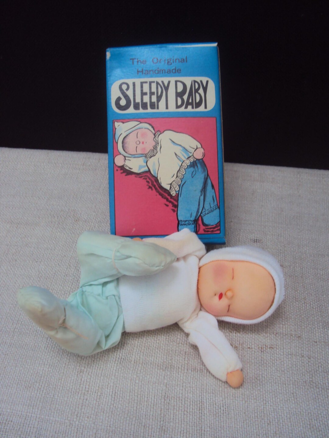 Vintage Sleepy Baby Doll in Original Box SHACKMAN Doll Made in Japan 7 ...