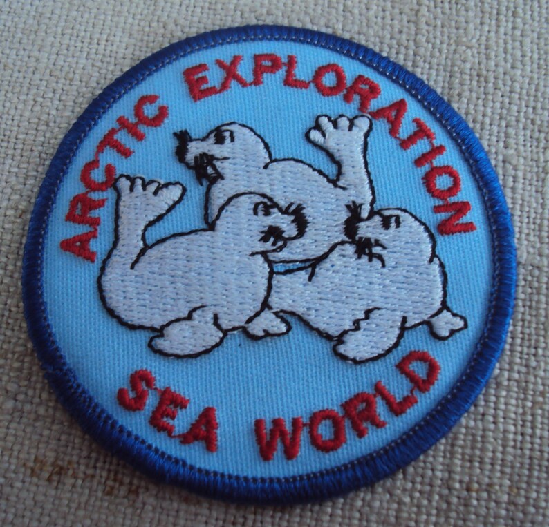 Vintage 1970s Arctic Exploration Sea World Travel Patch - Etsy