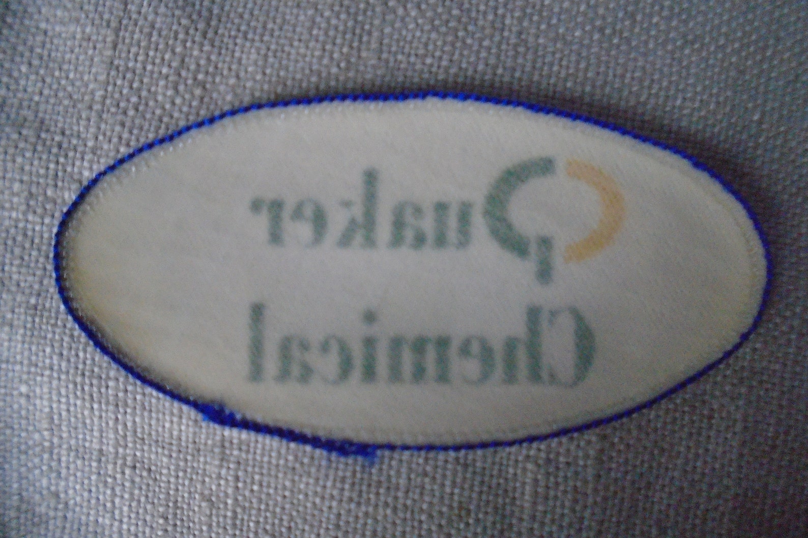 Vintage 70s Quaker Chemical Uniform Sew on Patch - Etsy
