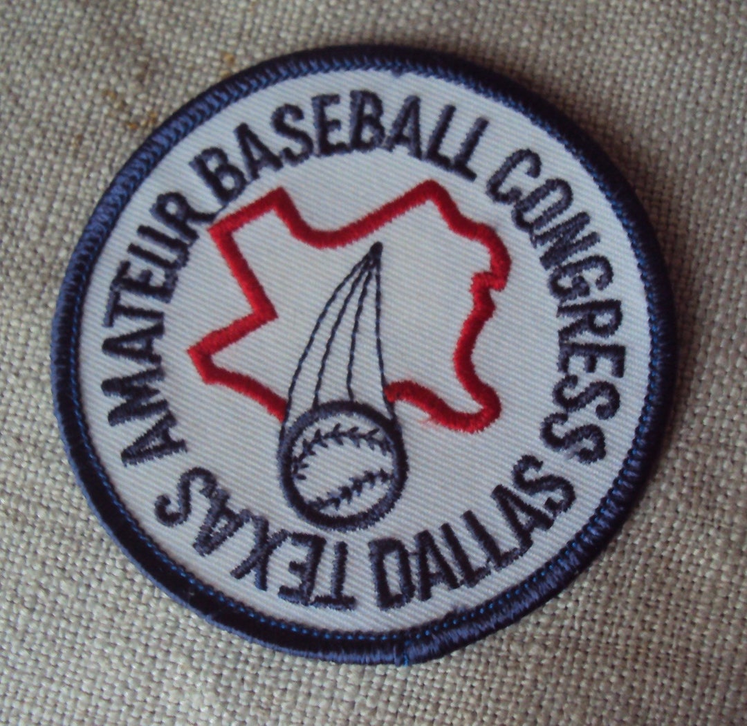 Vintage Dallas Texas Amateur Baseball Congress Sew on Patch Baseball ...