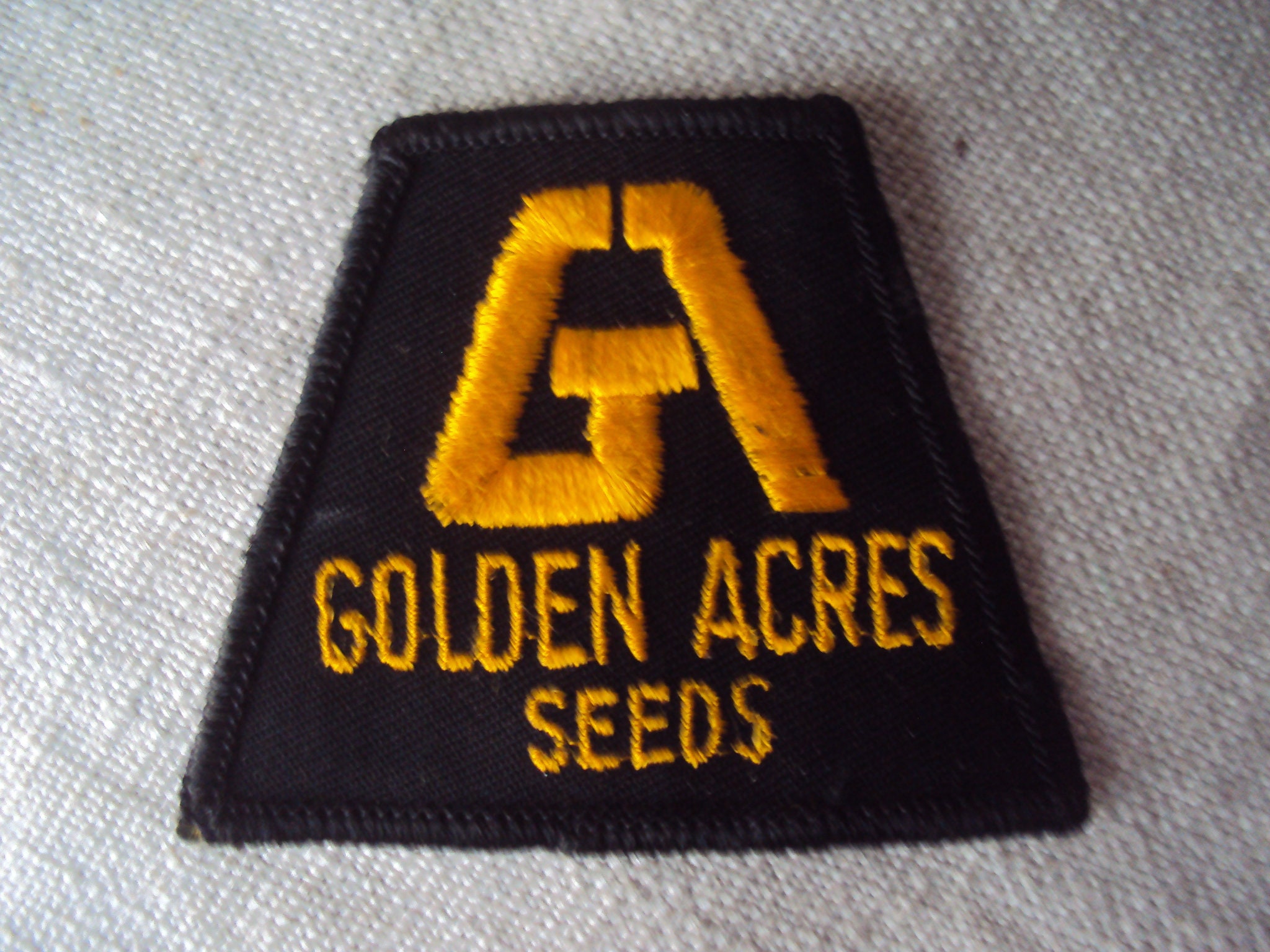Vintage 1970s Golden Acres Seeds Uniform Patch - Etsy