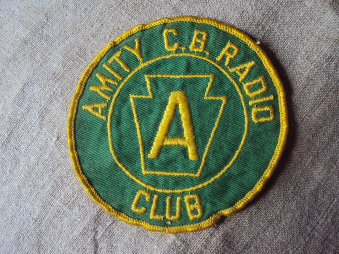 Vintage 1970s Amity C B Radio Club Sew on Patch - Etsy