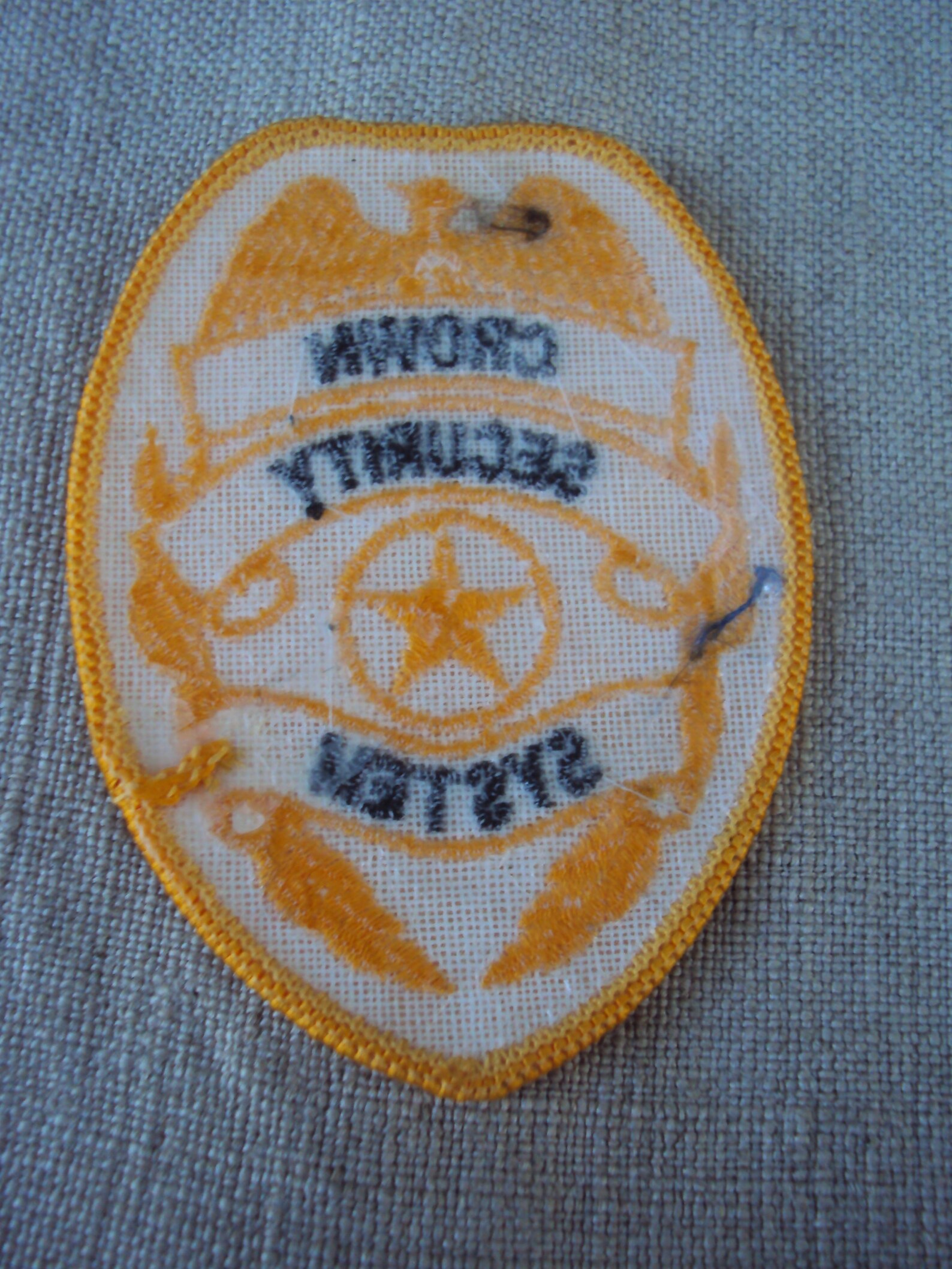 Vintage Iron on Sew on Crown Security System Uniform Patch - Etsy