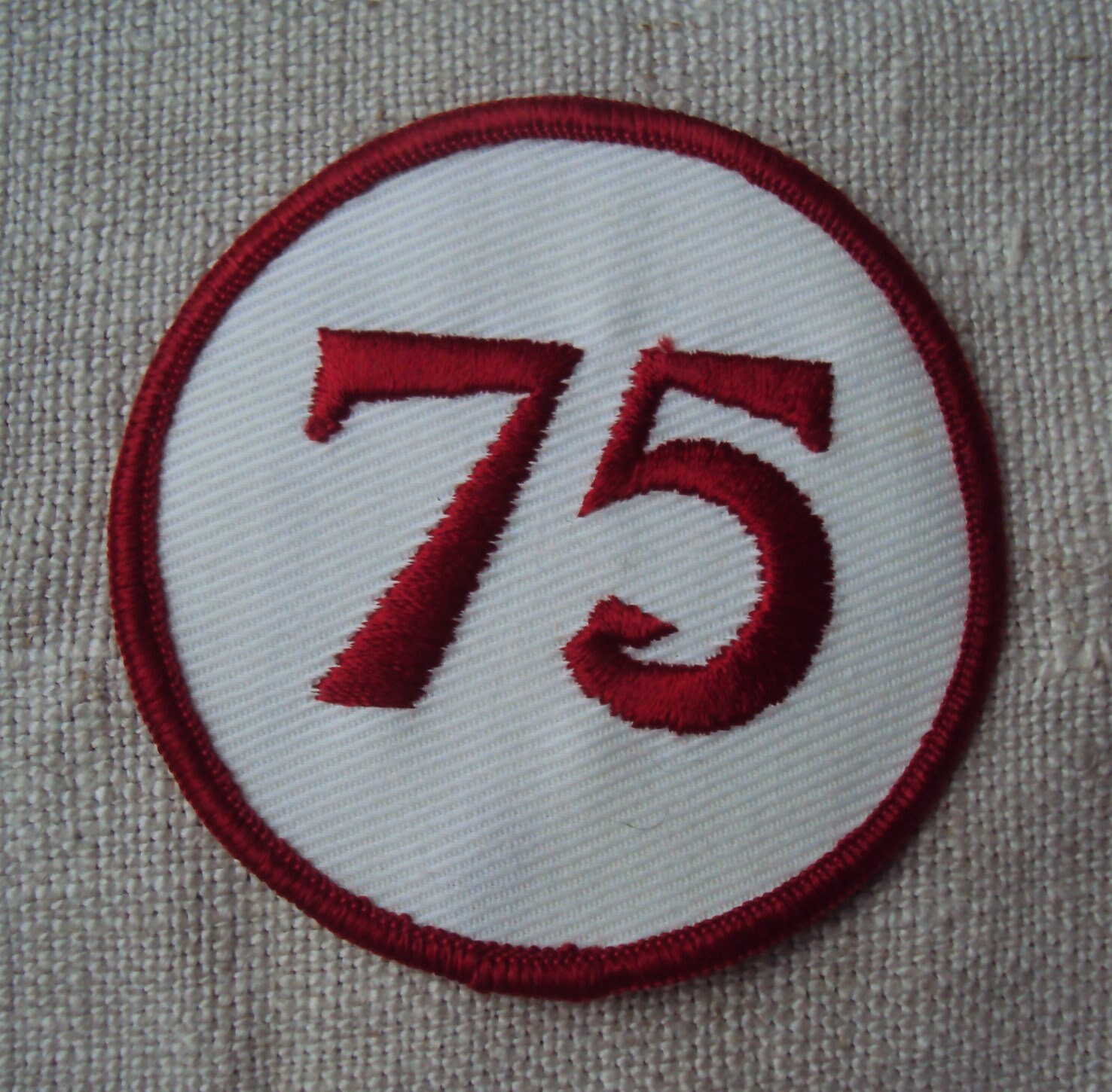 Vintage 1970s NUMBER 75 Variety of Colors Stick on Sew on | Etsy