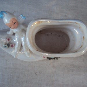 Vintage 1960s Lusterware Elf Pixie Fairy Boot Planter Red Label Kelvin ...