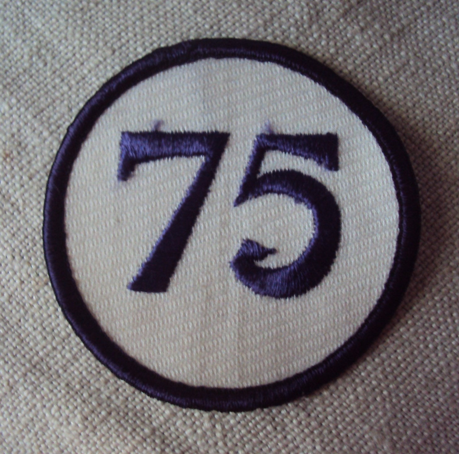 Vintage 1970s NUMBER 75 Variety of Colors Stick on Sew on | Etsy