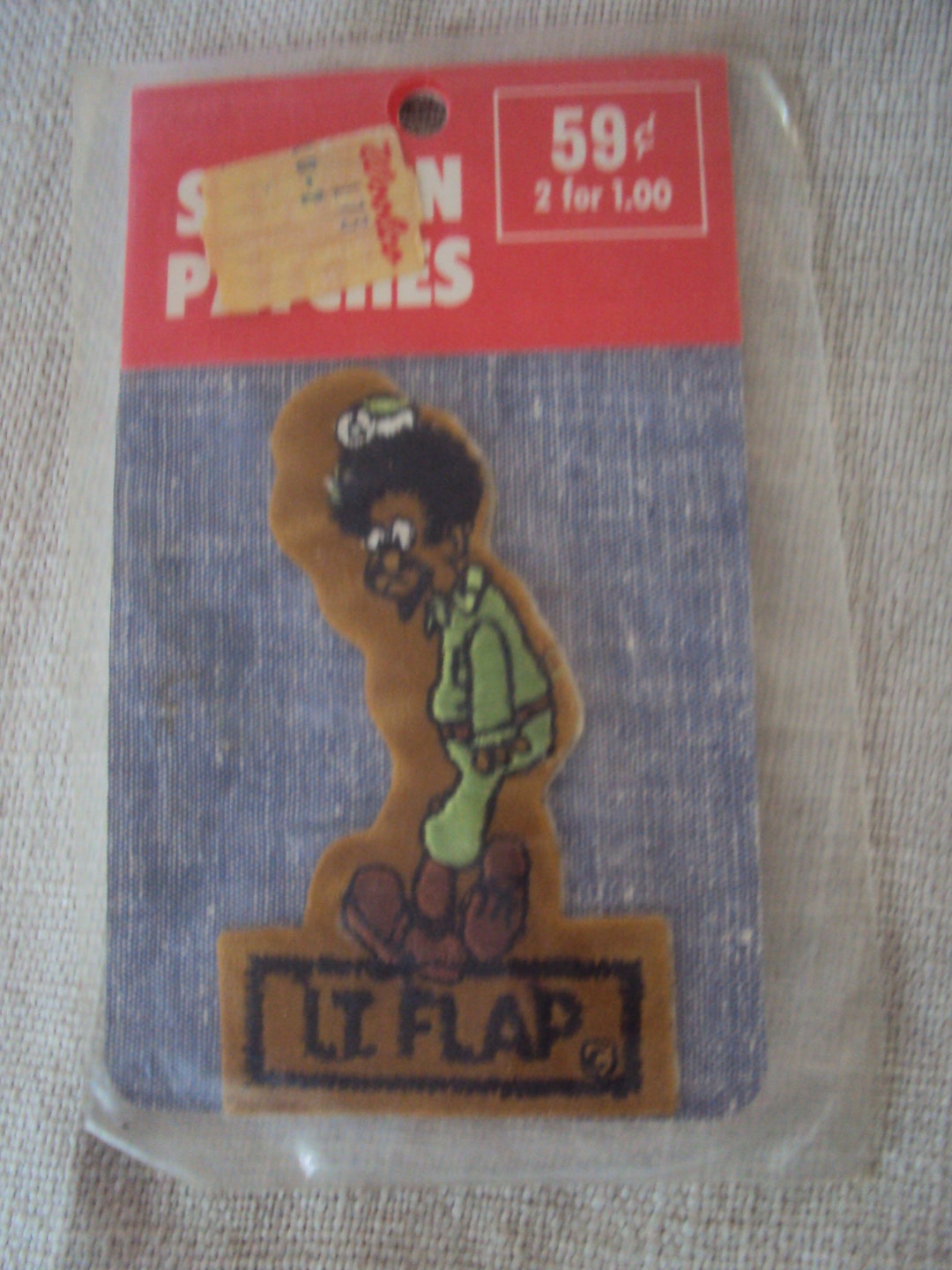 Vintage Comic 60s Lt Flap Comic Strip Character Sew on Patch Original ...