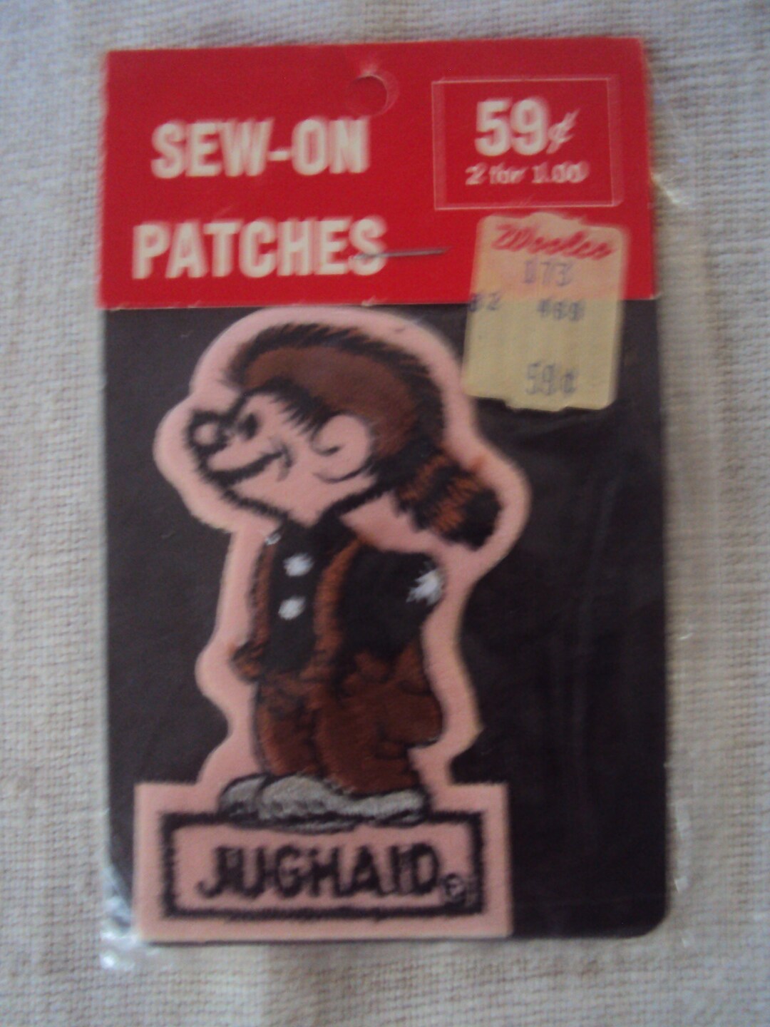 Vintage Comic 60s Jughaid Comic Strip Character Sew on Patch Original ...