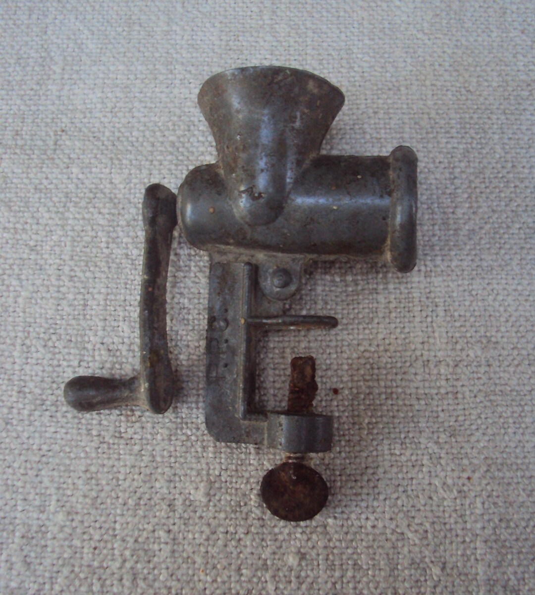 Vintage Metal Tiny Child's Meat Grinder Antique Toy Cooking Item Free ...