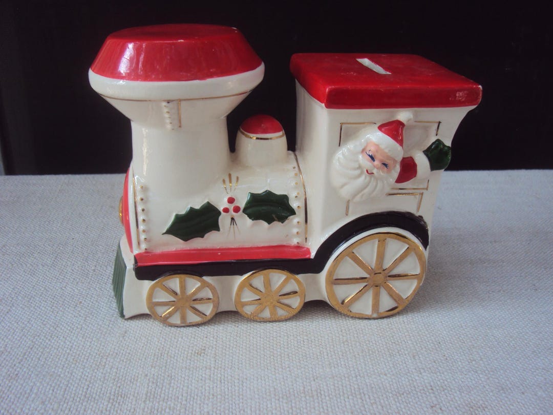 Vintage Christmas Train/santa Elf Conductors Aboard the Xmas Express ...