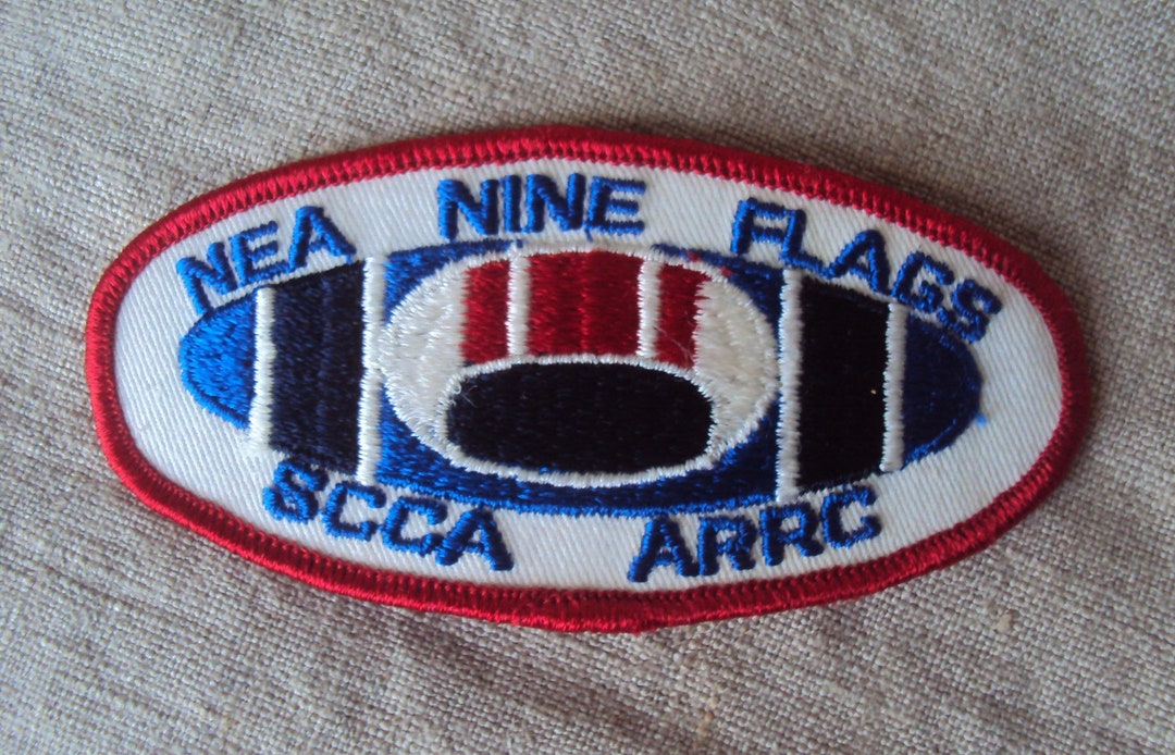 Vintage NEA Nine Flags SCCA ARRC Race Car Sew on Patch - Etsy