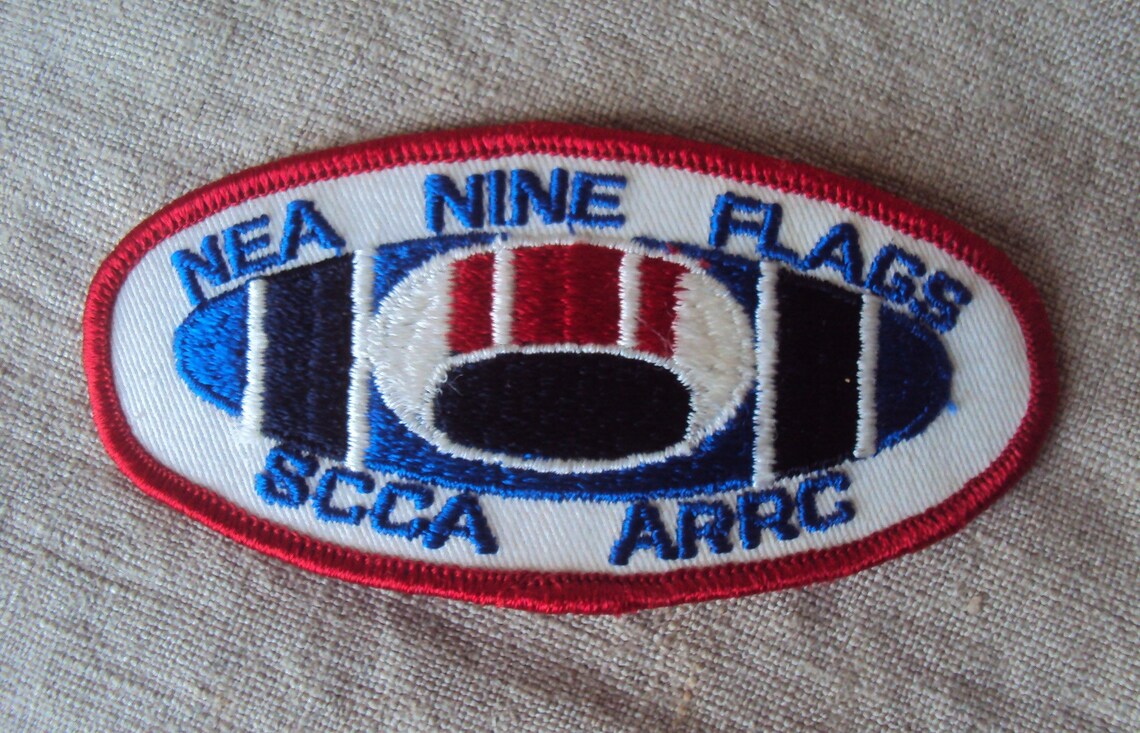 Vintage NEA Nine Flags SCCA ARRC Race Car Sew on Patch - Etsy
