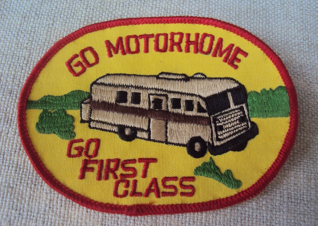 Vintage Go First Class Go Motorhome Travel Sew on Patch - Etsy
