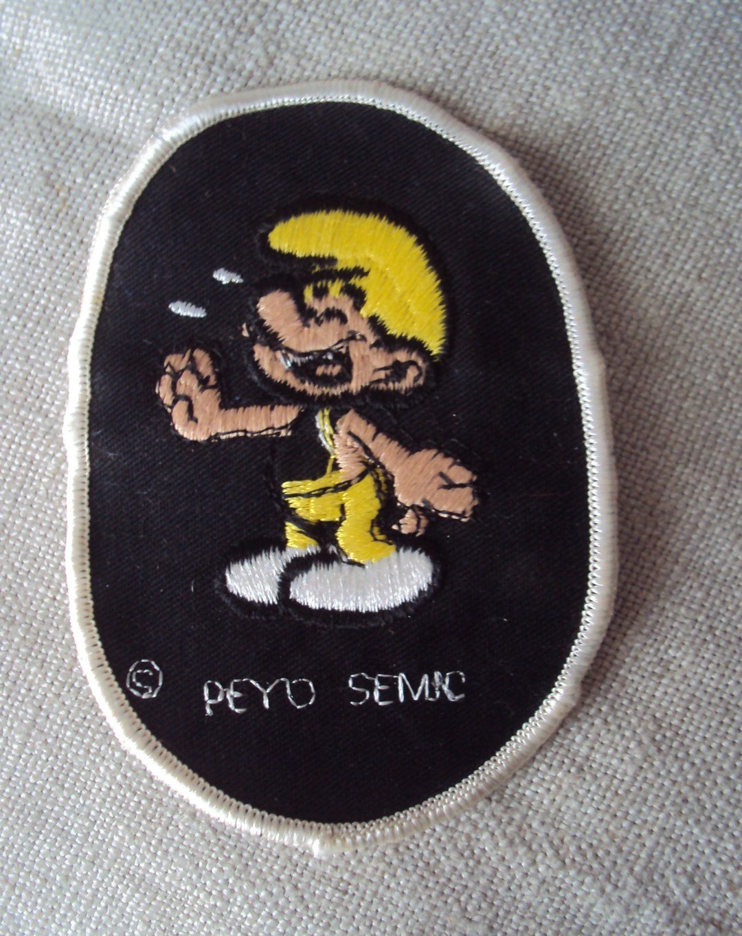 Vintage 80s Smurf Sew on Patch PEYO SEMIC - Etsy