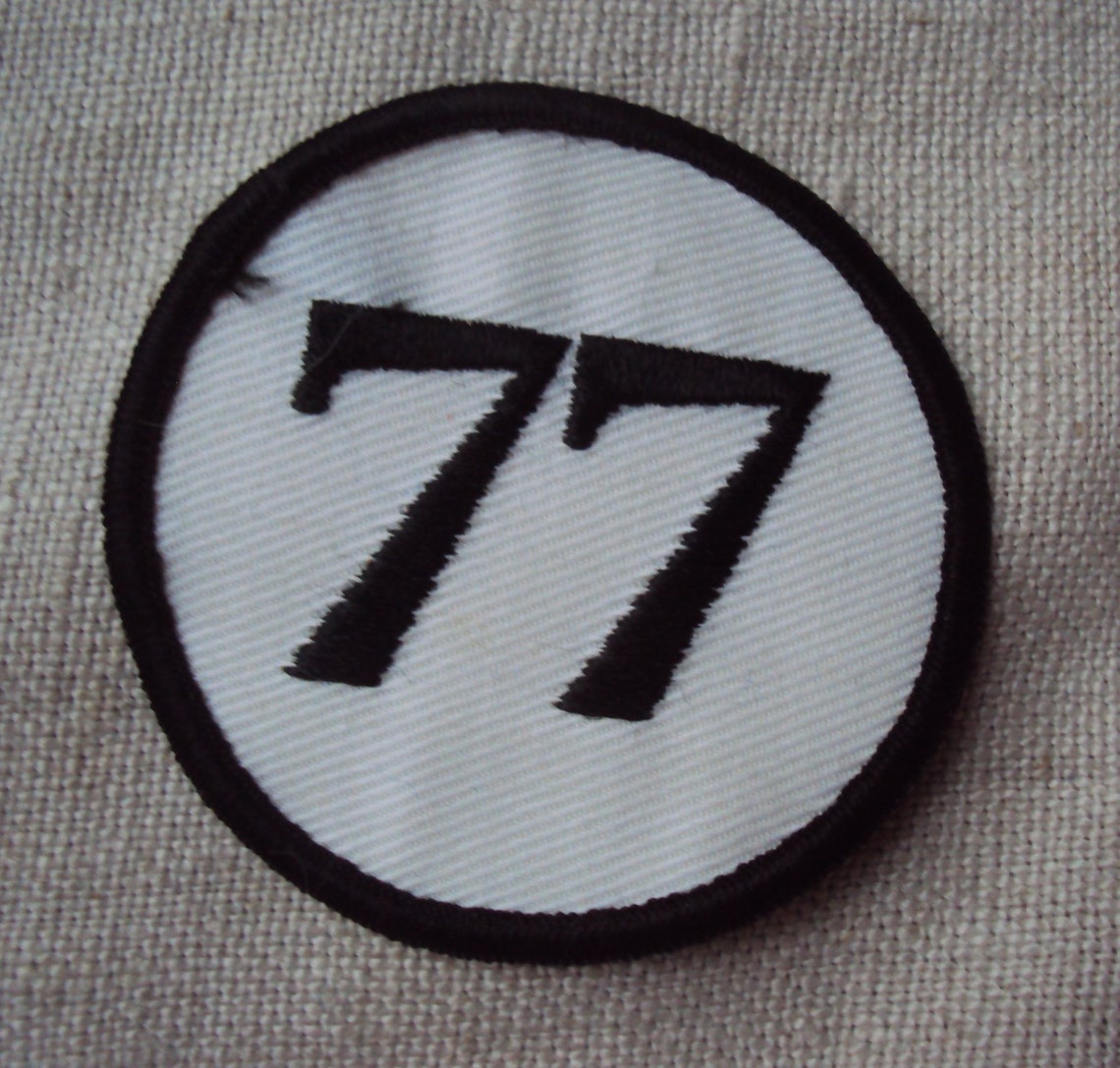 Vintage 1970s NUMBER 77 Variety of Colors Stick on Sew on - Etsy